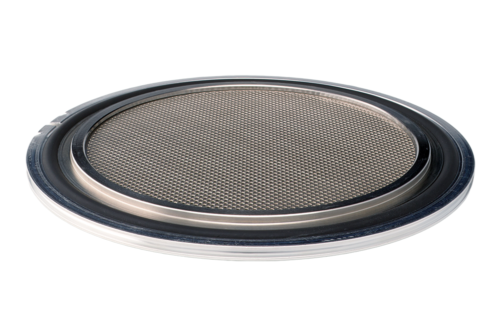 Centering Ring with Fine Filter, aluminum/stainless steel | INFICON