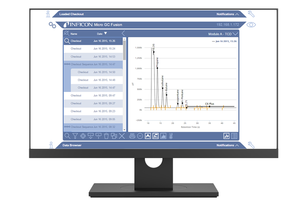 Interfaz de usuario de Micro GC Fusion® | INFICON