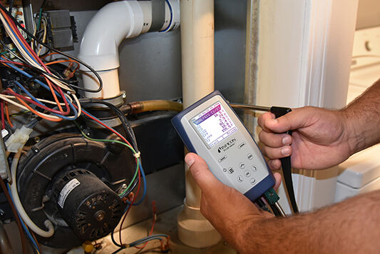 Combustion analyzer and flue gas tester for HVAC service | INFICON